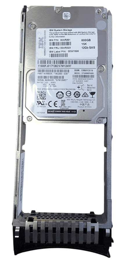 00AR323 IBM Storwize V7000 G2 600GB 15K SAS 2.5in 12G Hard Drive ...